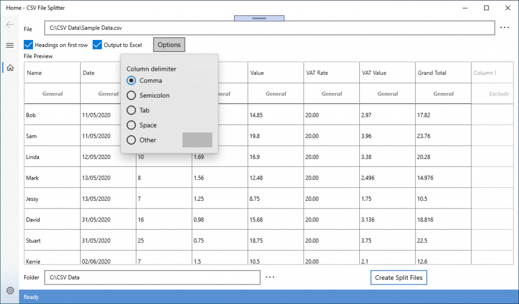 CSV File Splitter - Process Storm CSV File Splitter - Process Storm